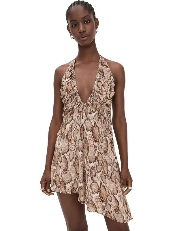 AFRM Sabrina Mini Dress - Sand Snake