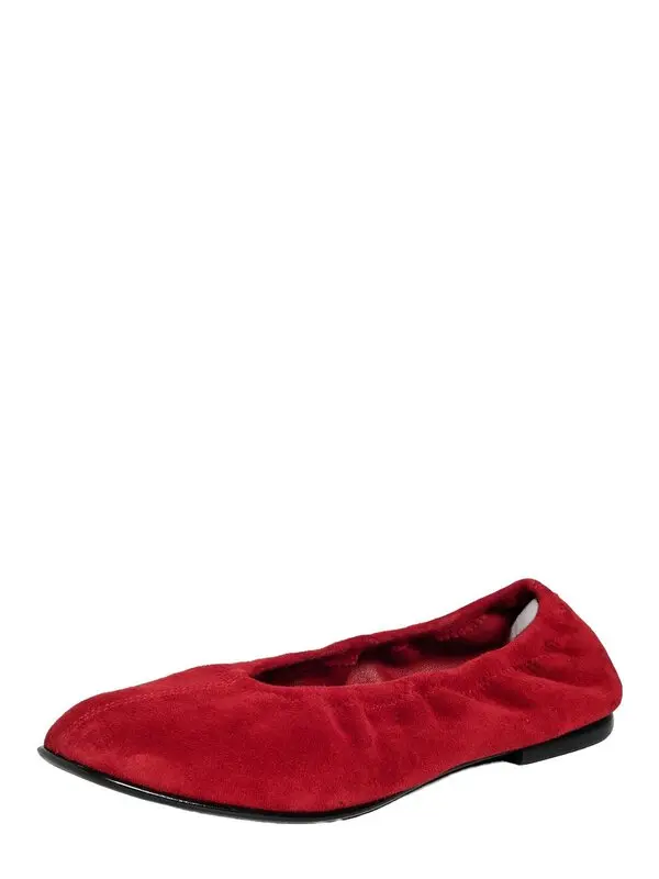 Simkhai Danna Suede Ballet Flats - Crimson