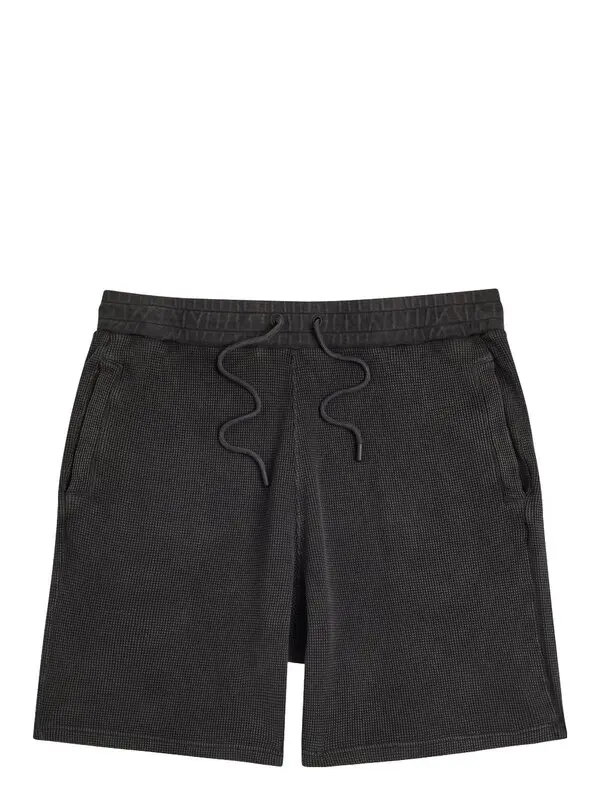 JW Anderson Garment Dye Waffle Shorts - Black