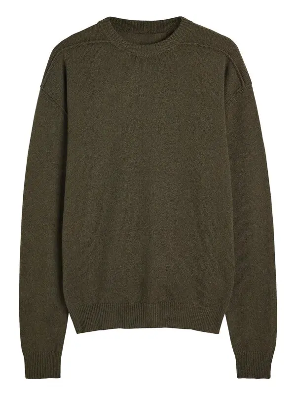 Rick Owens Cashmere-blend Jumper - Khaki