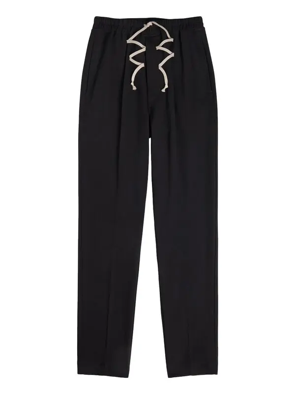 Rick Owens Tapered-leg Wool Trousers - Black
