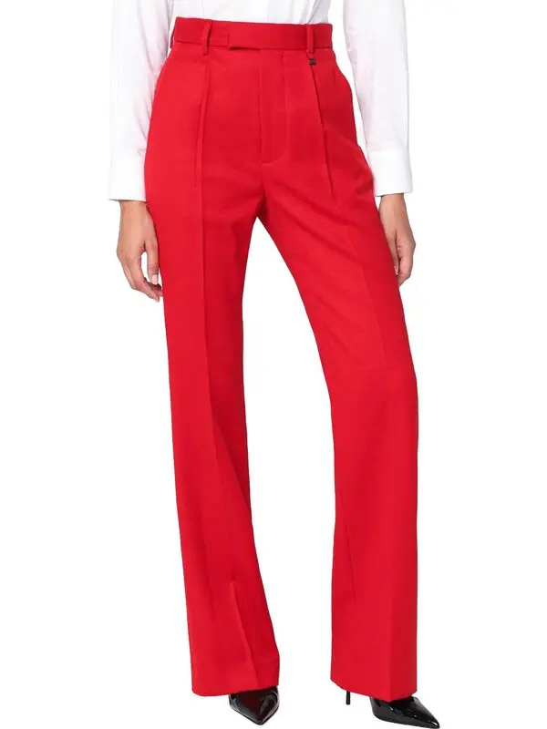 VIVIENNE WESTWOOD Fla Wool Pants - Red