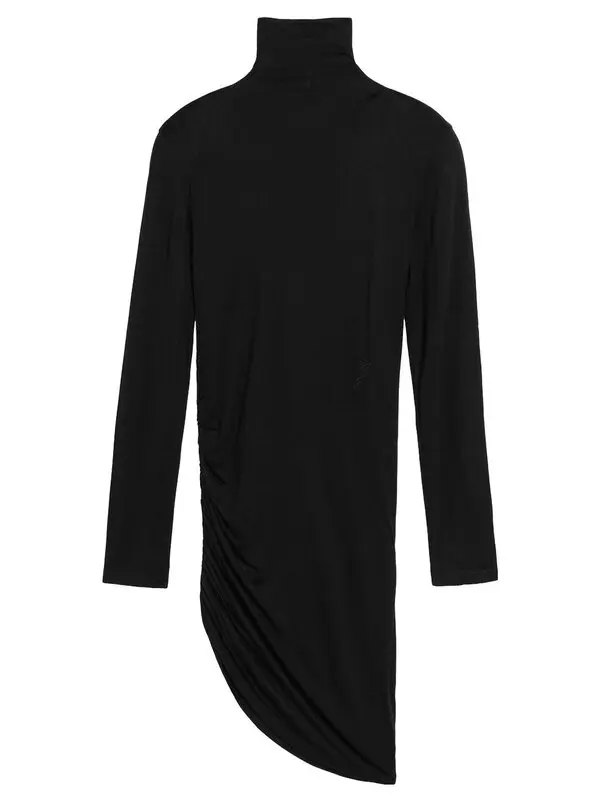 Jacquemus Draped Spallina Dress - Black