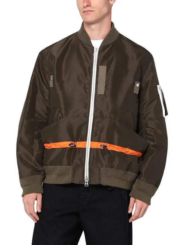 Sacai Nylon Twill Jacket - Green
