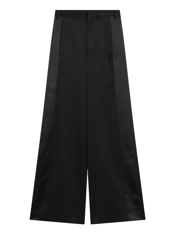 MAISON MARGIELA Satin Palazzo Pants - Black