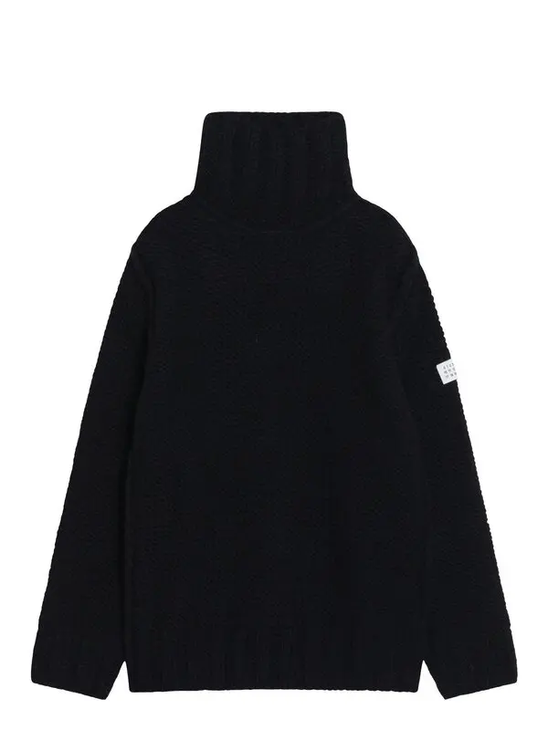 MAISON MARGIELA Wool Turtleneck Sweater - Black