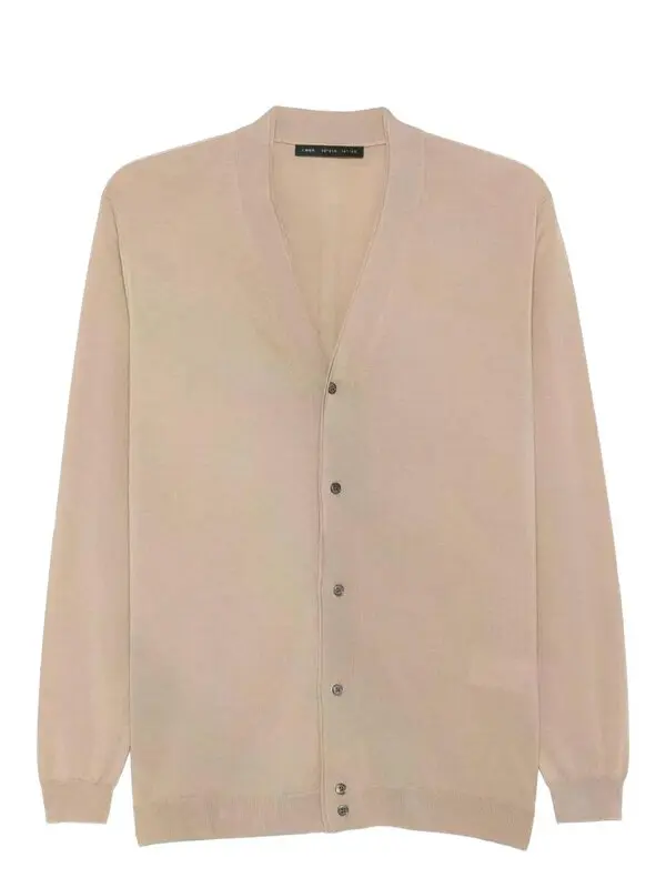 LOW BRAND Merino Wool Cardigan - Neutrals