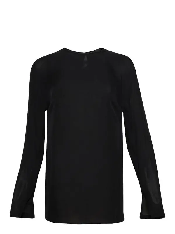 Wardrobe.NYC Sheer Blouse - Black