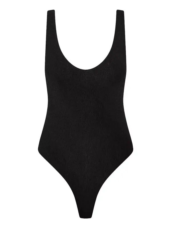 Rebecca Vallance Arial Ribbed Bodysuit - Black