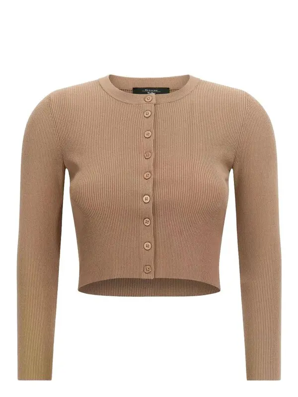 Max Mara Ribbed Cardigan - Neutrals