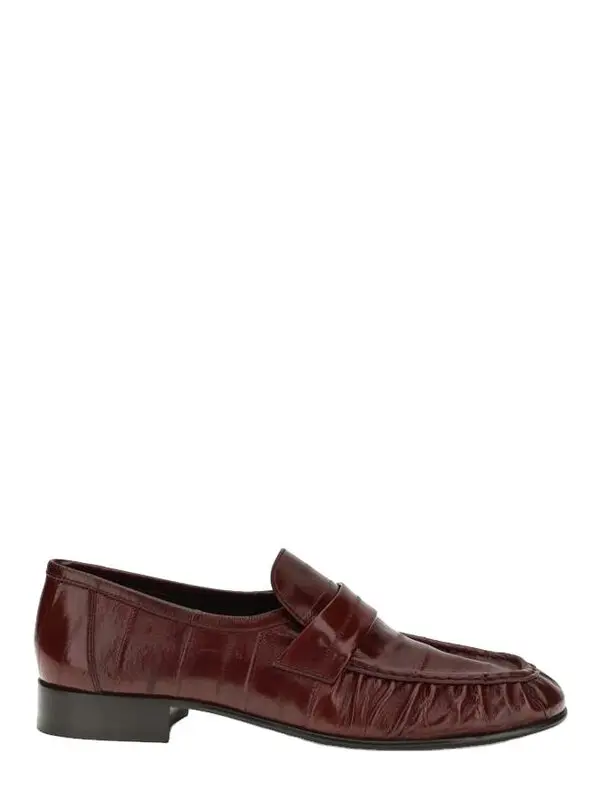 THE ROW Eel Leather Loafers - Red