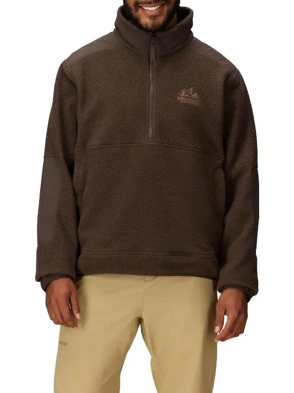 MARMOT Wanderer High Pile Fleece Half Zip Pullover - Hickory Nut