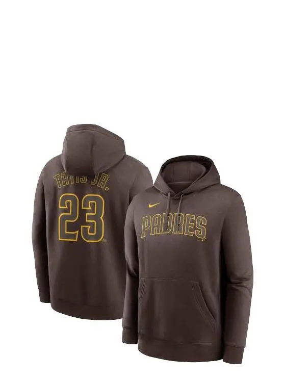 Nike Fernando Tatis Jr. San Diego Padres Club Fleece Pullover Hoodie - Brown