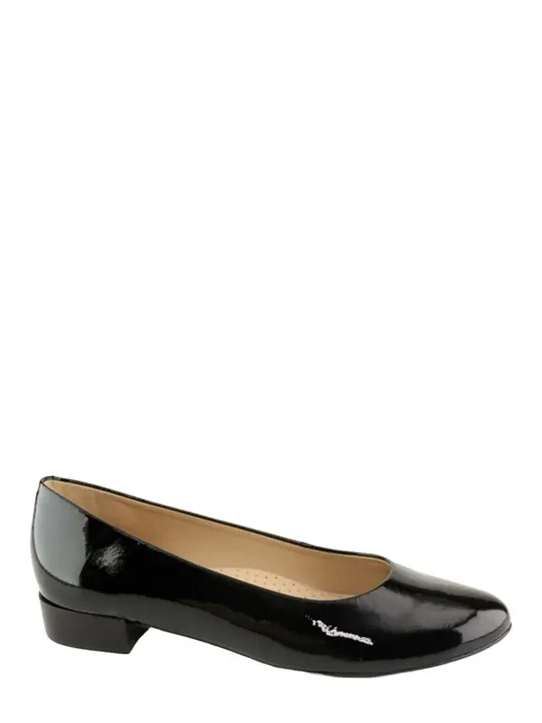 MARC JOSEPH NEW YORK Madison Leather Flat - Black Soft Patent