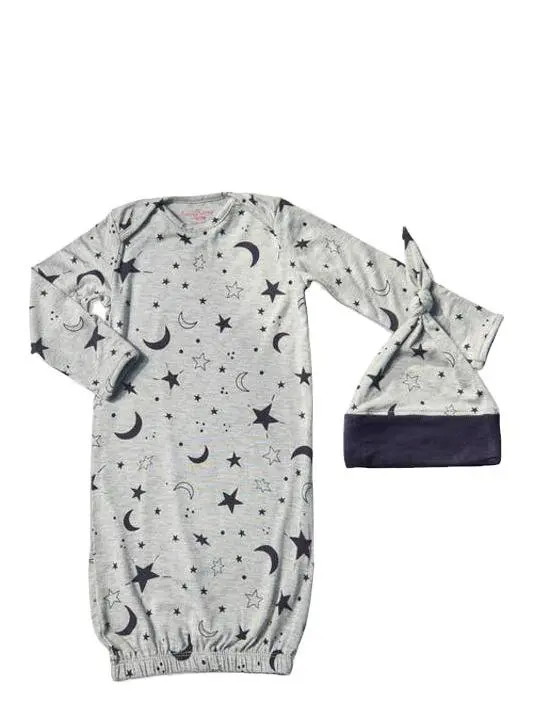EVERLY GREY Long Sleeve Gown And Hat Set - Twinkle Night