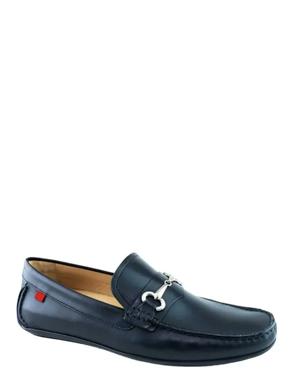 MARC JOSEPH NEW YORK Wall Street Leather Buckle Loafer - Black Napa