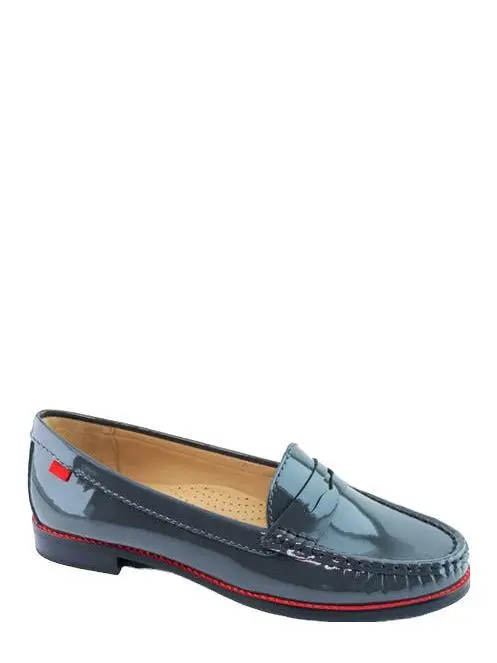 MARC JOSEPH NEW YORK East Village Patent Leather Penny Loafer - Grey Patent