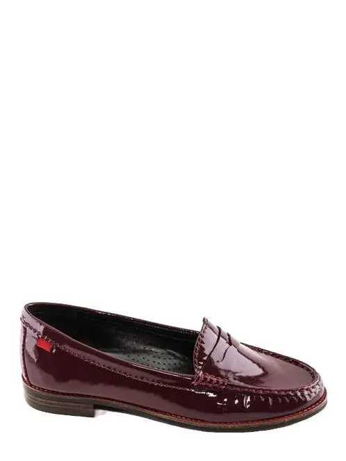 MARC JOSEPH NEW YORK East Village Patent Leather Penny Loafer - Merlot Patent