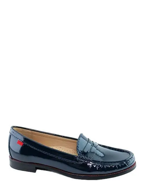 MARC JOSEPH NEW YORK East Village Patent Leather Penny Loafer - Navy Patent