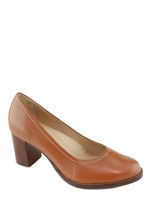MARC JOSEPH NEW YORK N.y.c. Leather Pump - Cognac Napa