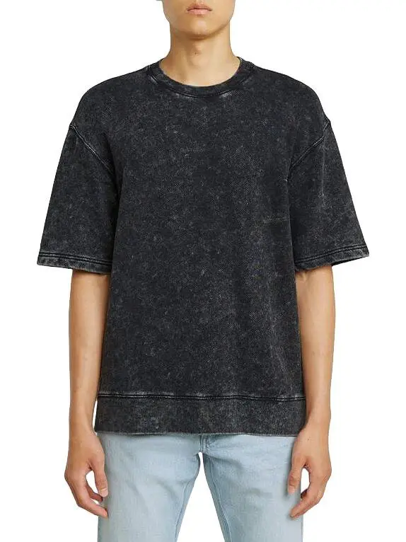 G-star Raw Acid Wash Loose Fit Organic Cotton T-shirt - Acid Dark Black