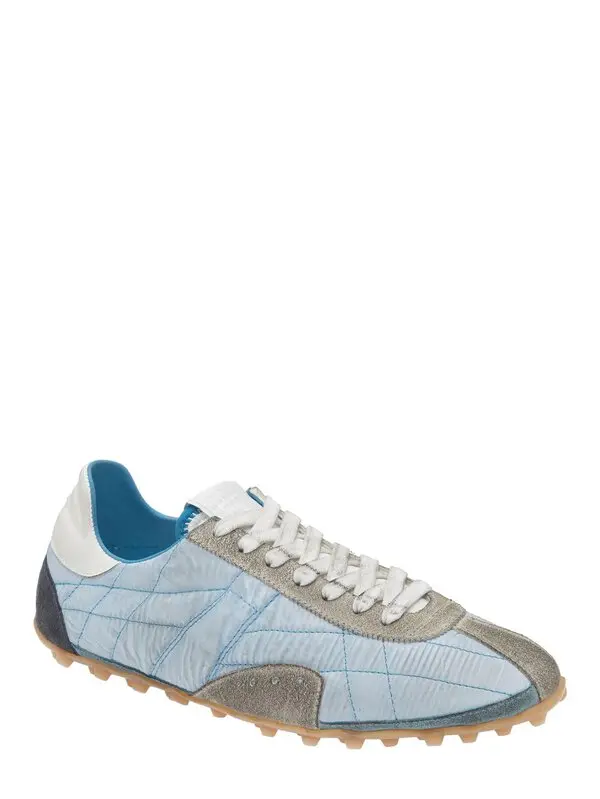 MAISON MARGIELA Sprinter Mixed-media Sneakers - Blue Shades/white/grey