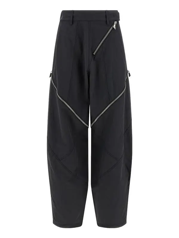 Attico Zip-up Trousers - Grey