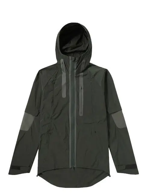 Adidas Y3 Nylon Hooded Jacket - Olive/dark Olive