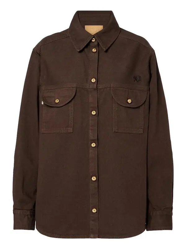 BLAZÉ MILANO Berber Cotton Overshirt - Brown
