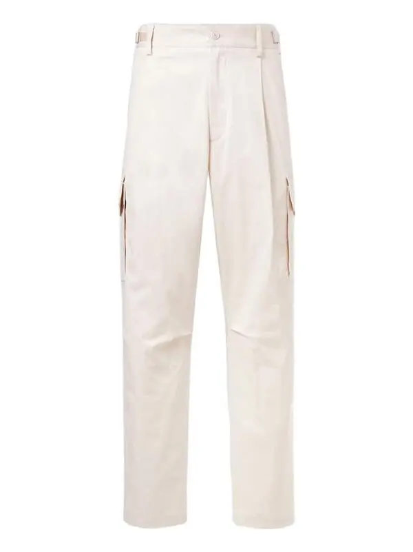 Moncler Cotton-blend Cargo Pants - White