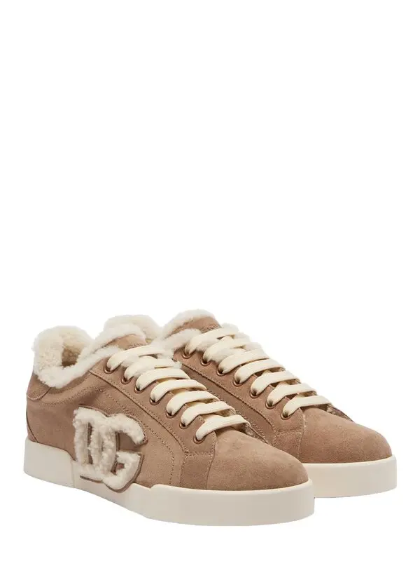 Dolce & Gabbana Dg Suede Sneakers - Brown