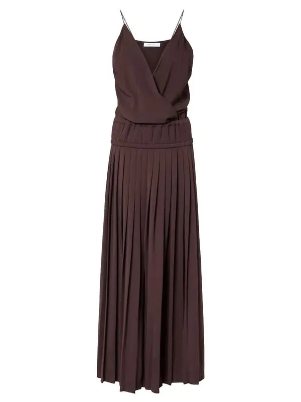 FERRAGAMO Gathered Gown - Brown