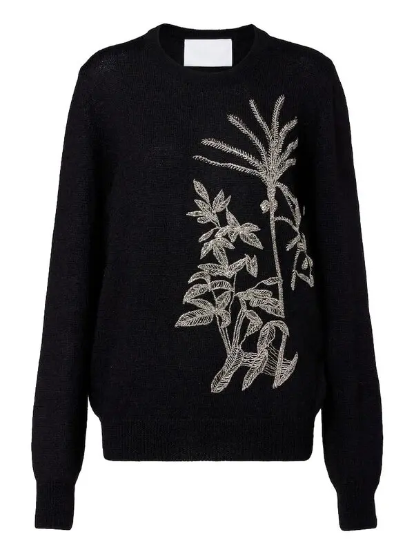 Costarellos Noemie Embellished Sweater - Black