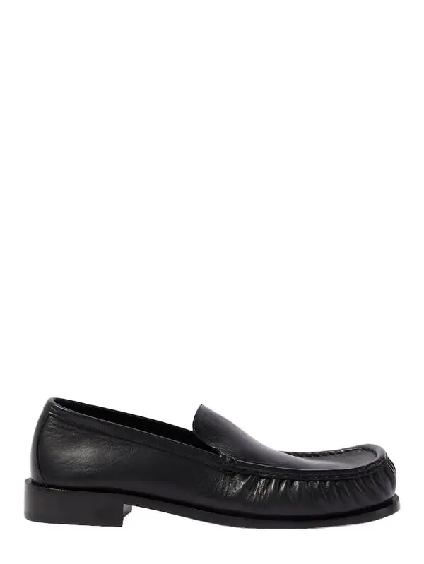Dries Van Noten Leather Loafers - Black