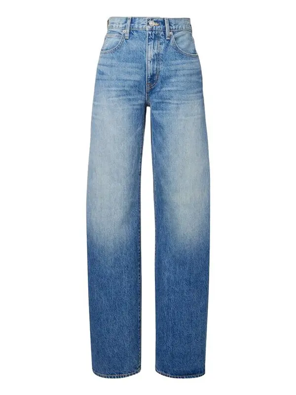 SLVRLAKE Cassie High-rise Barrel-leg Jeans - Blue
