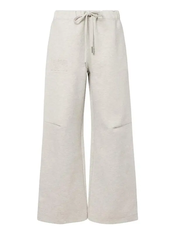 Jean Paul Gaultier Embossed Logo Cotton Sweatpants - Grey
