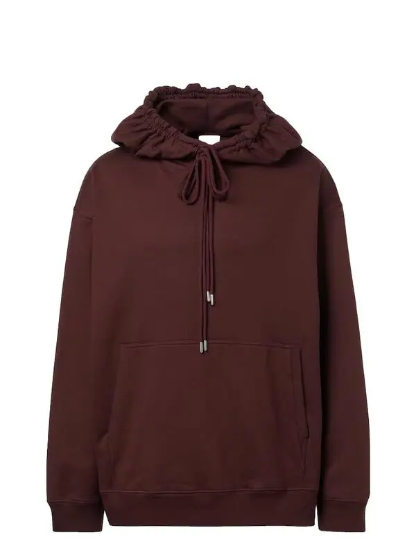 Dries Van Noten Haxel Cotton Hoodie - Burgundy