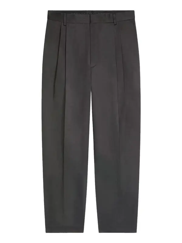 Dries Van Noten Cotton Straight-leg Trousers - Black