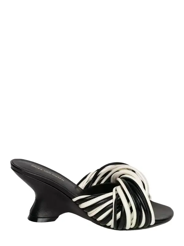 Dries Van Noten 75mm Open-toe Leather Sandals - White