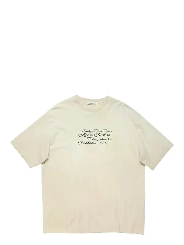 Acne Studios Graphic-print T-shirt - Neutrals