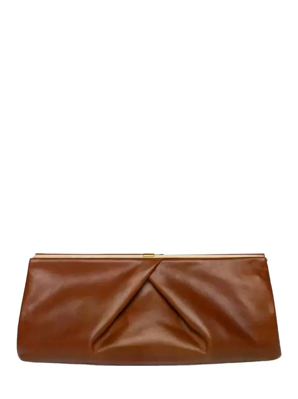 Dries Van Noten Medium Leather Clutch - Brown