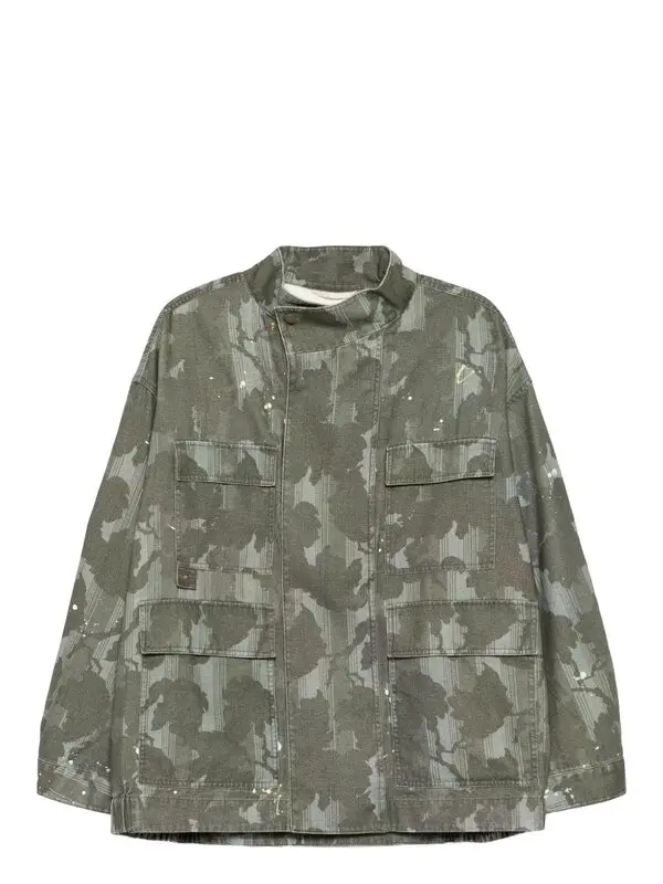 CROQUIS Printed Cotton Jacket - Green