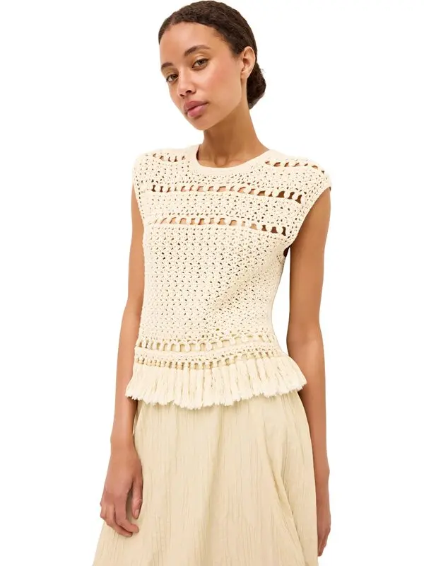 MARIE OLIVER Mira Crochet Top - Vesper