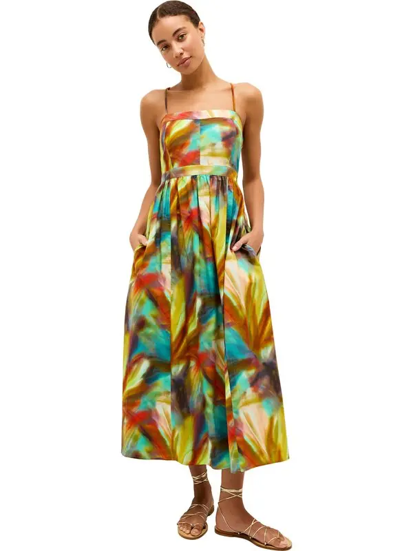 MARIE OLIVER Selene Printed Midi Dress - Fauna