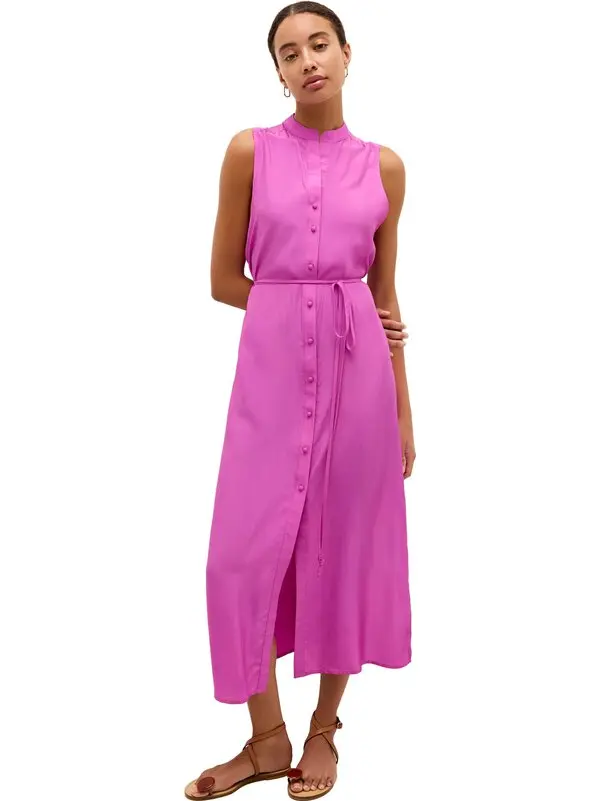 MARIE OLIVER Kirkley Sleeveless Shirtdress - Viola