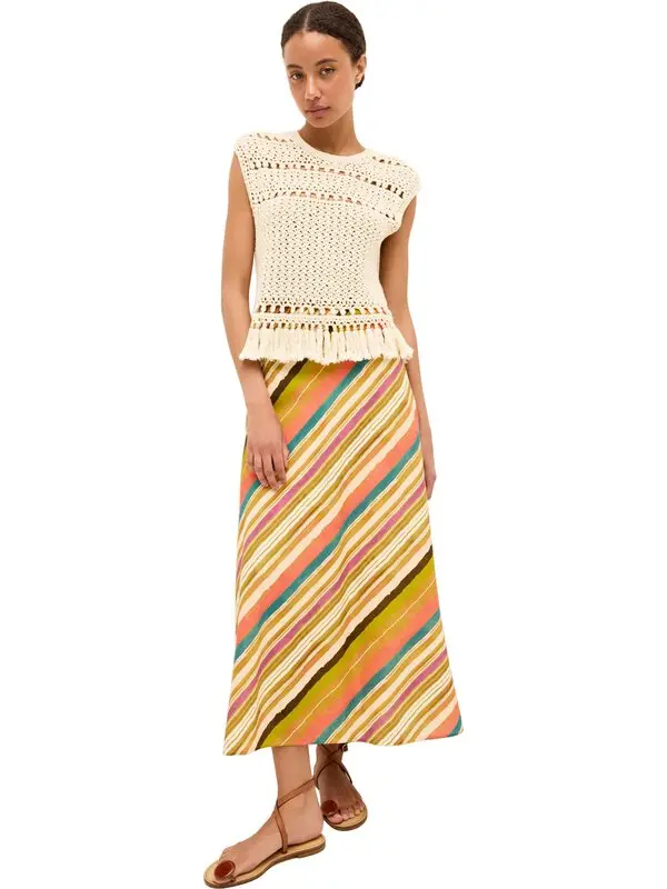 MARIE OLIVER Hatley Striped Skirt - Villa