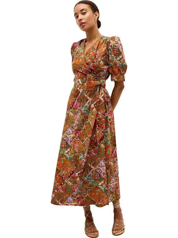 MARIE OLIVER Rita Wrap Dress - Tahiti