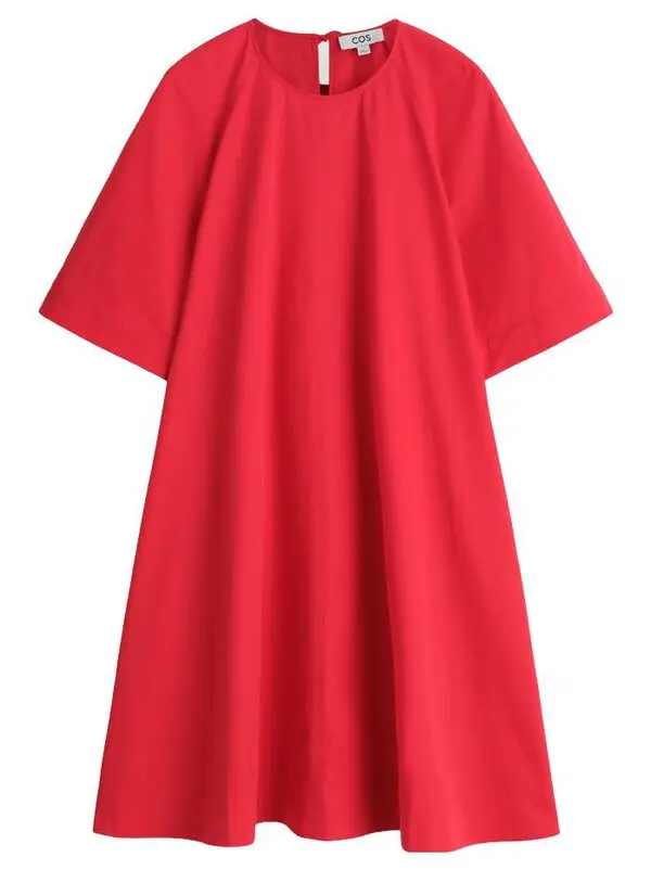 Cos Tie-back A-line Mini Dress - Red