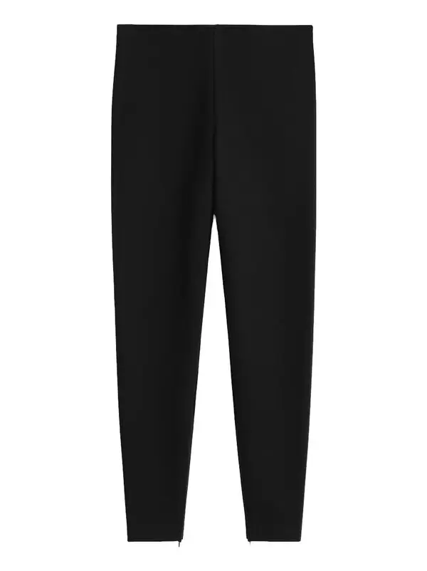 Cos Zipped-cuff Leggings - Black