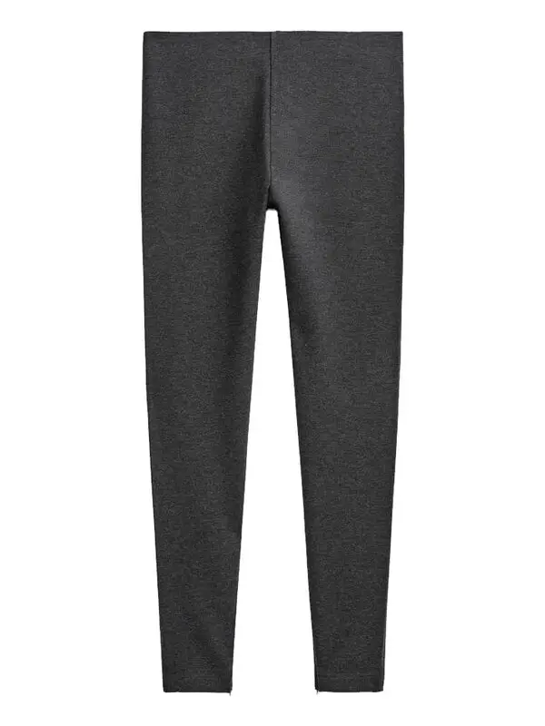 Cos Zipped-cuff Leggings - Dark Grey